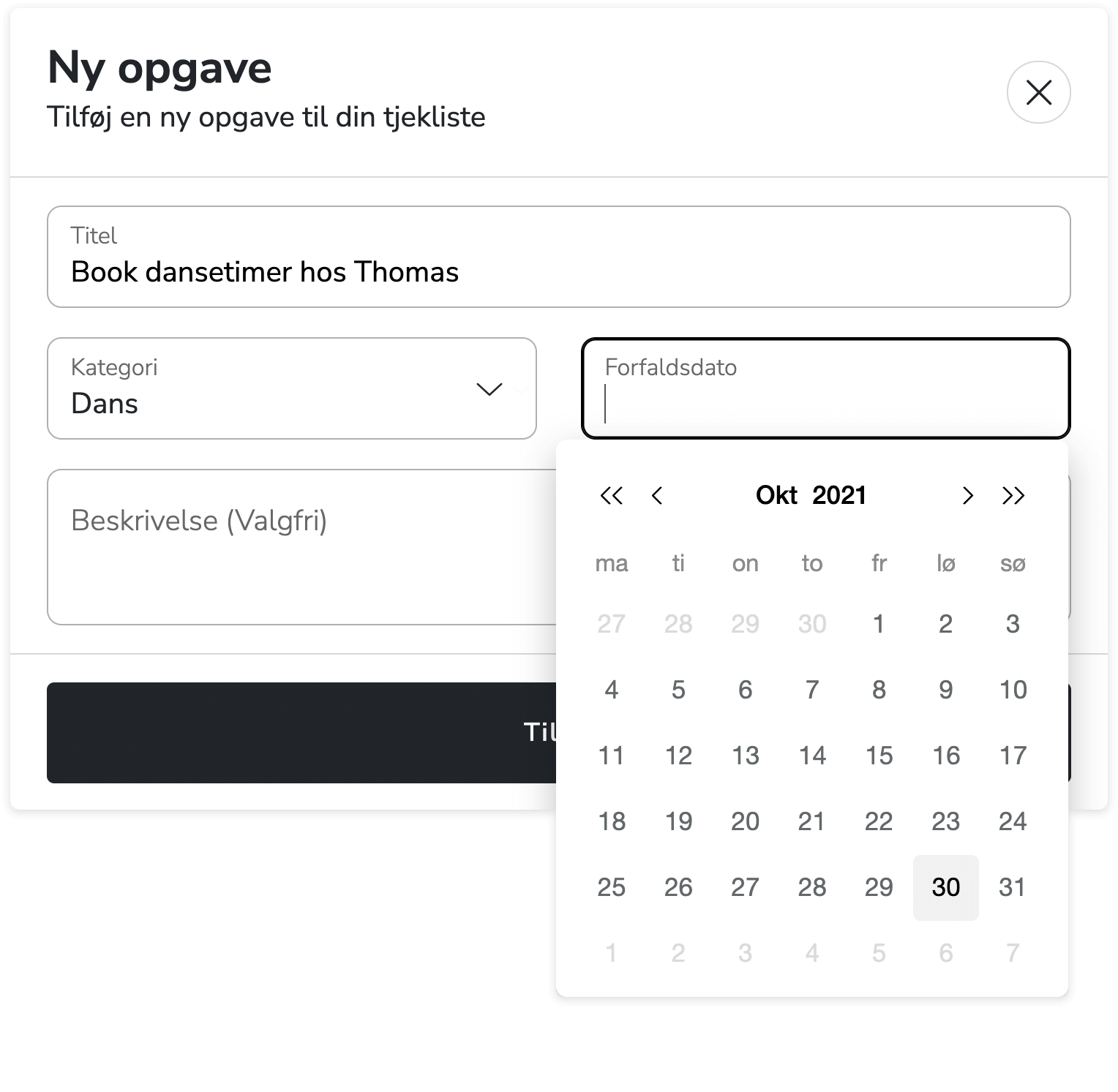 Checklista för bekräftelse | Börja här → Wonderfulday.dk